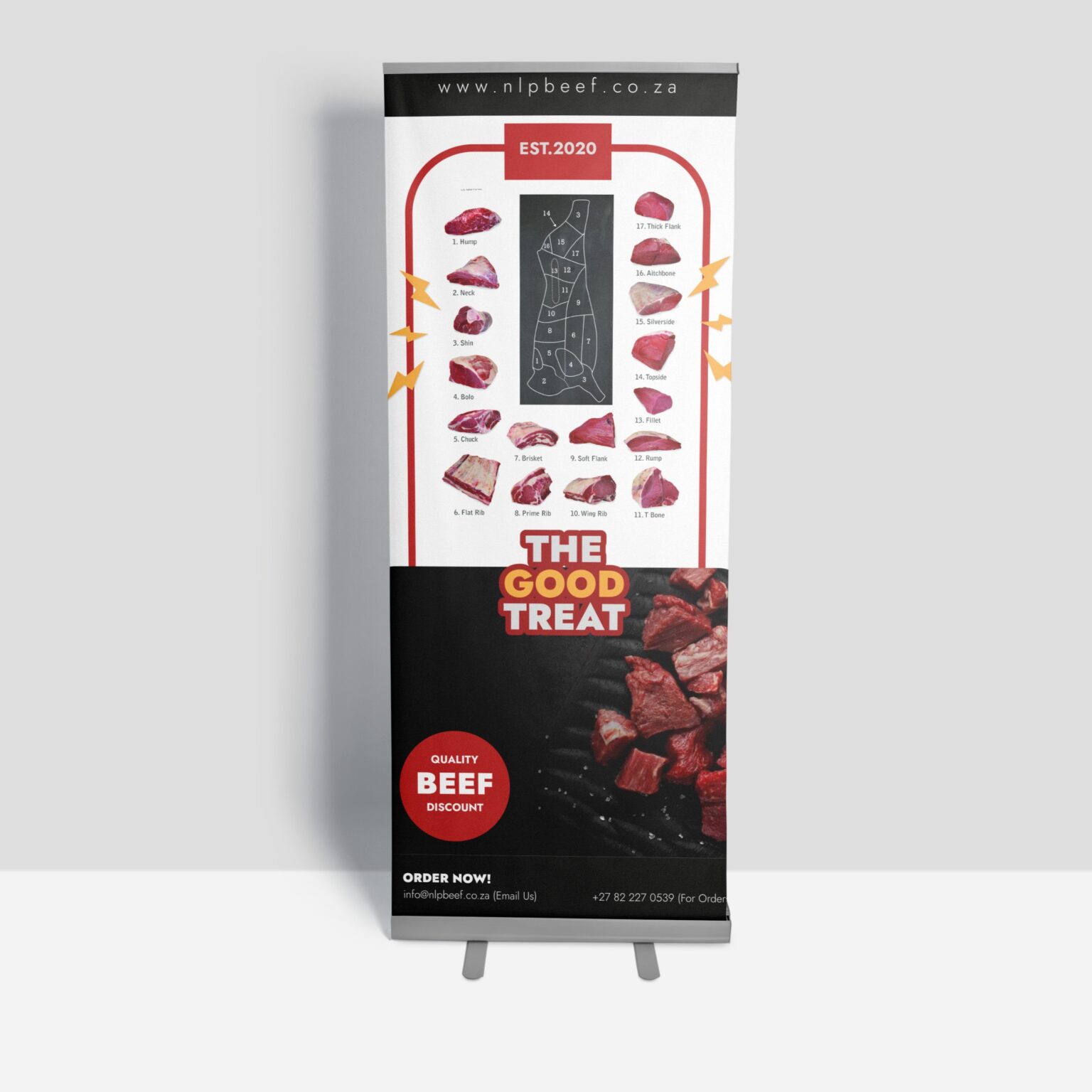 Printed Branded Rollup Banners | Flamingo Designs SA